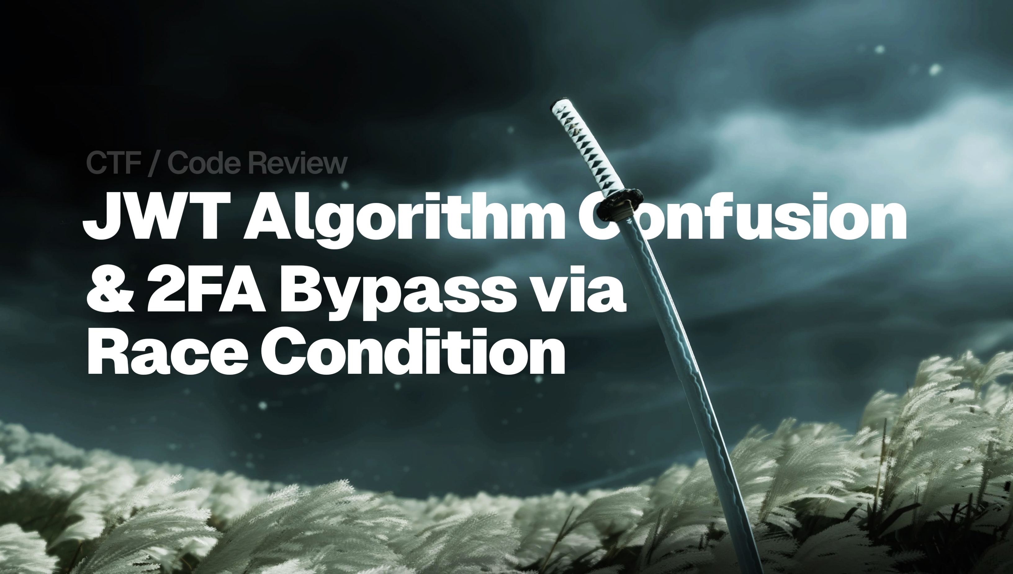 JWT Alg Confusion and 2FA Bypass via Race Condition